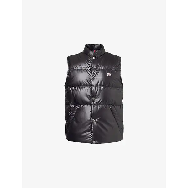 Moncler Restigo Logo-patch Padded Gilet - Black