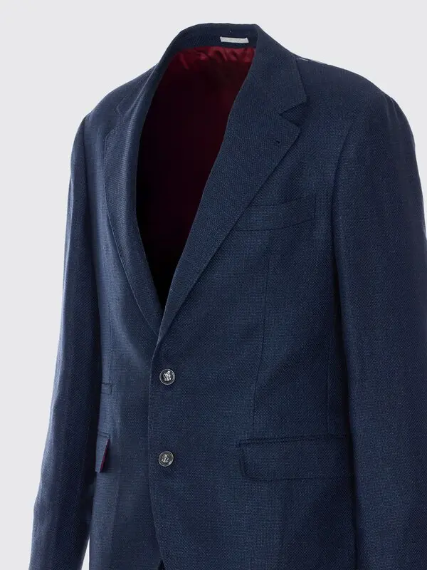 Brunello Cucinelli Linen And Silk Blend Single-breasted Dress