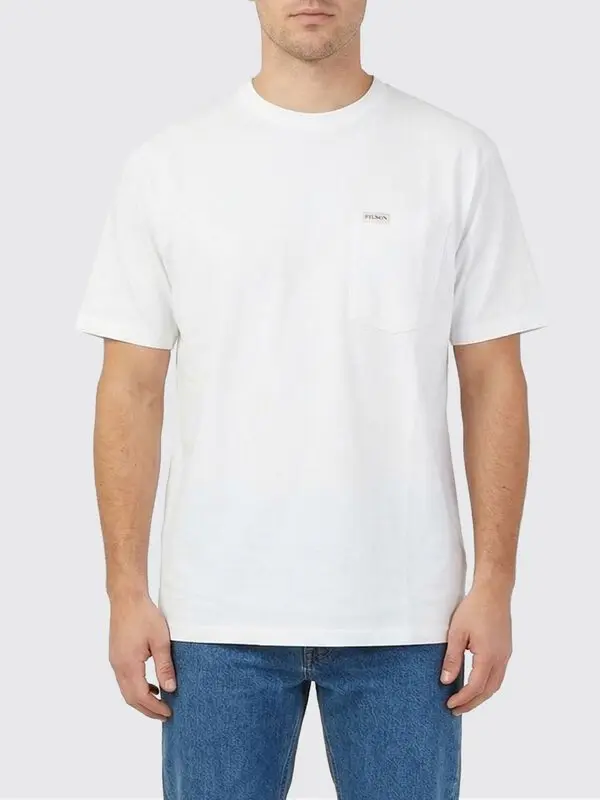 Filson Crewneck T-shirt In Cotton - White