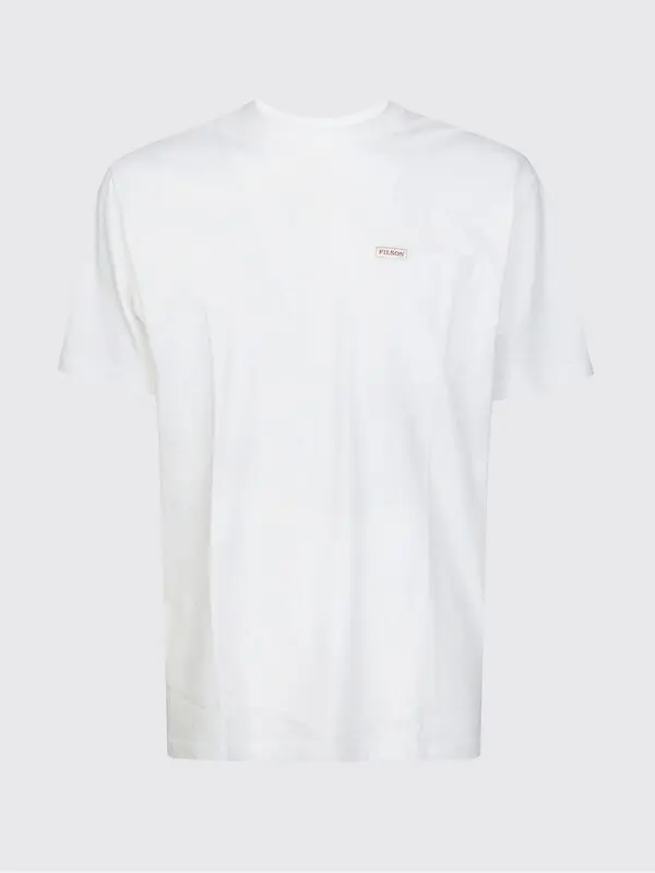 Filson Crewneck T-shirt In Cotton - White