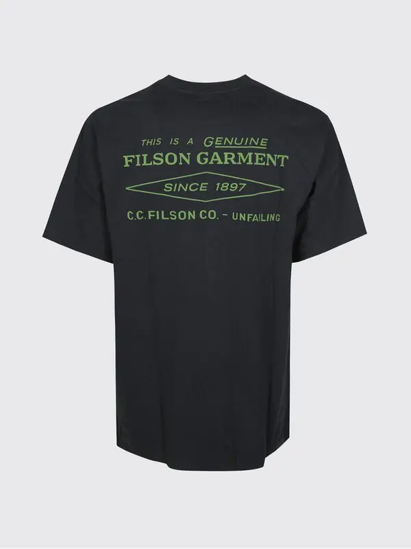 Filson Crewneck T-shirt In Cotton With Logo
