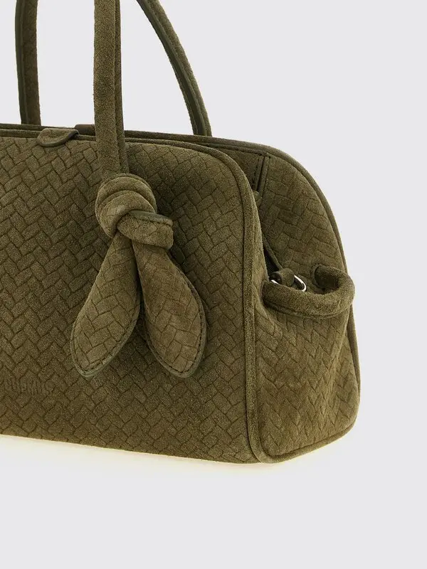 Jacquemus Le Petit Turismo Woven Suede Bag - Green