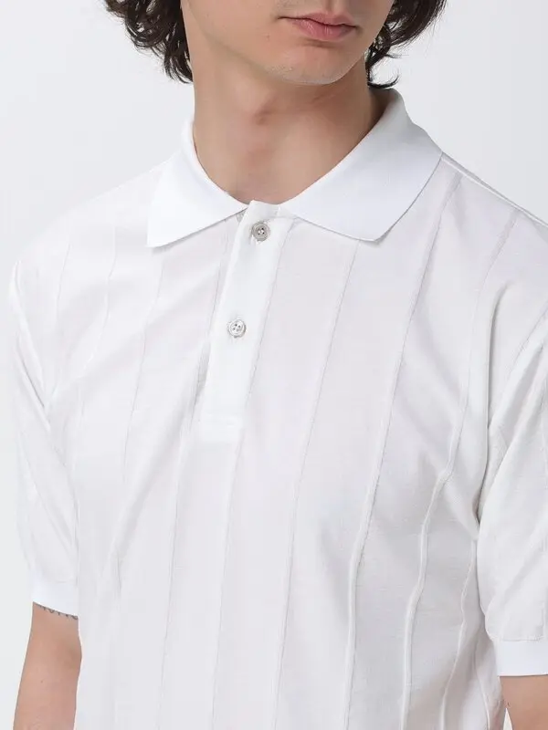 Paul & Shark Cotton Knit Polo Shirt - White