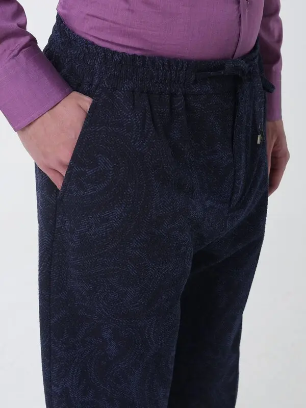 Etro Jersey Trousers With Paisley Print