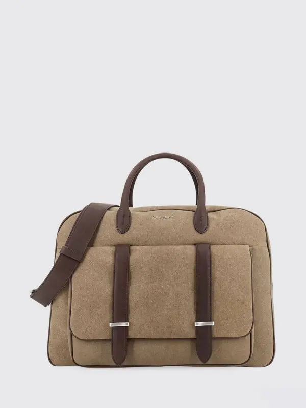 Orciani Safari Suede Suitcase - Brown