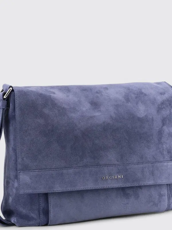 Orciani Suede Shoulder Bag - Blue