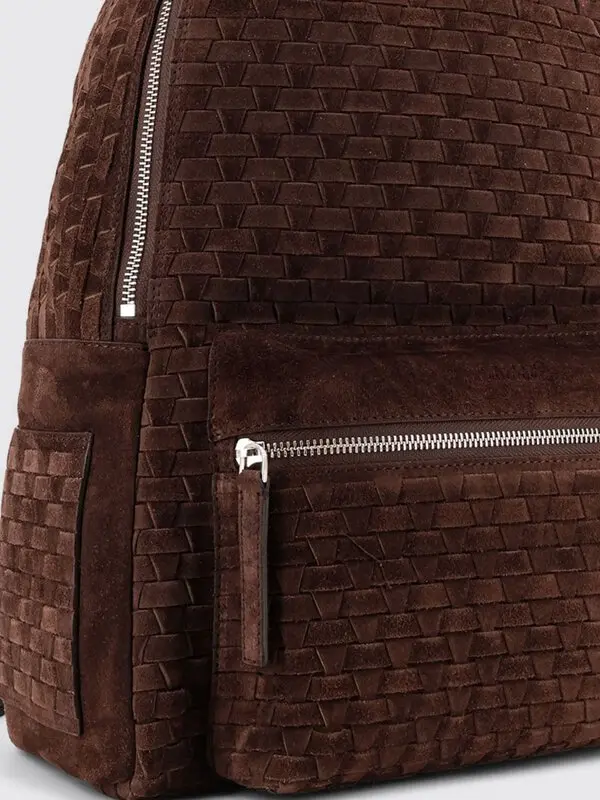 Orciani Woven Backpack - Brown