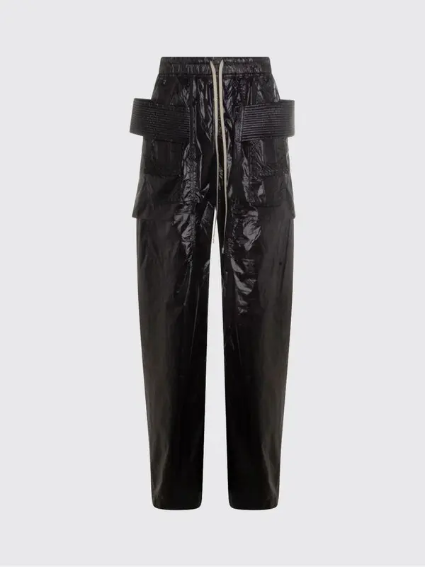 Rick Owens Belted Wide Leg Pants - Black