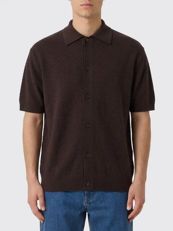 PAOLO PECORA Polo Shirt - Brown