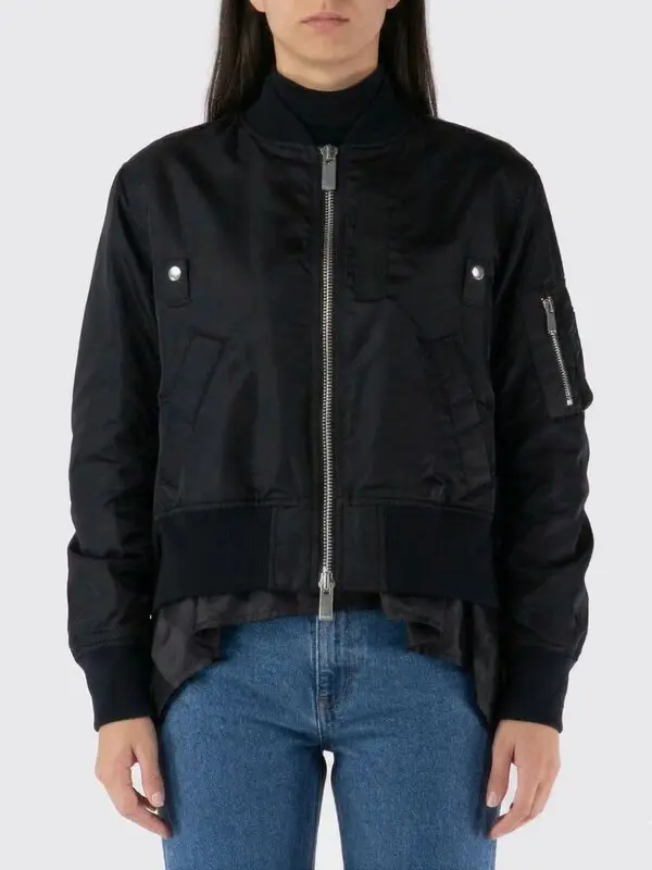 Sacai Nylon Bomber Jacket - Black