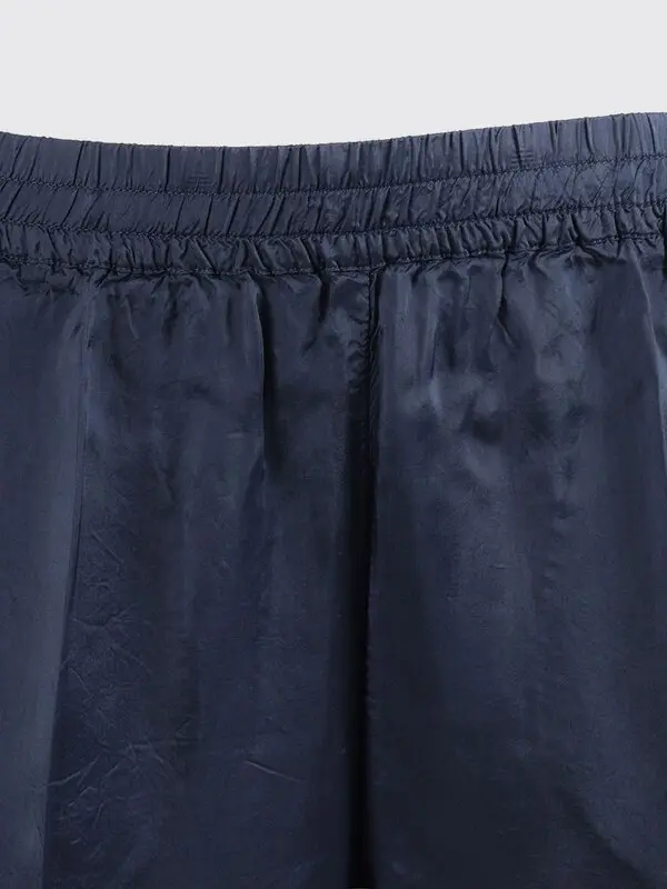 Aspesi Wide Leg Silk Trousers - Blue