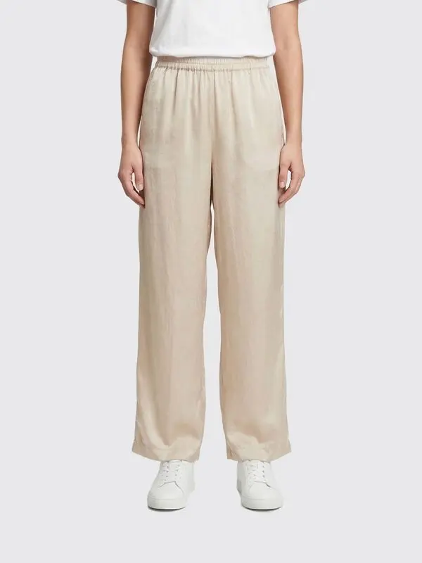 Aspesi Wide Leg Silk Trousers - Ivory