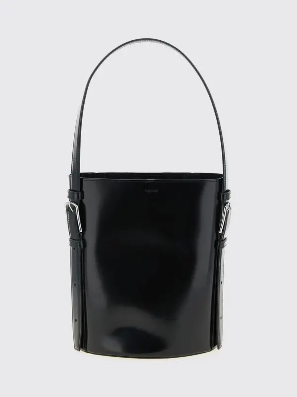 Coperni Patent Leather Bucket Bag - Black