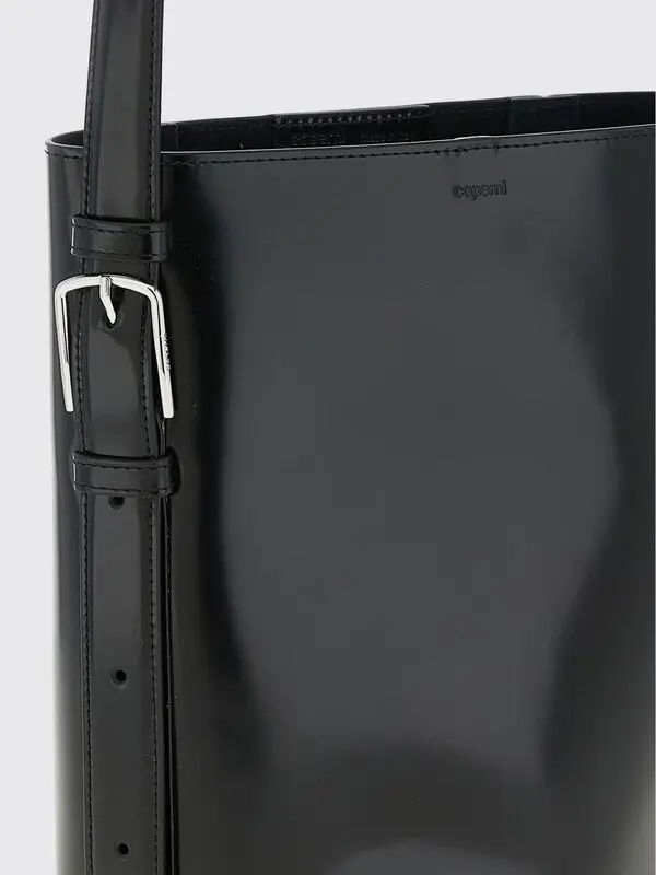 Coperni Patent Leather Bucket Bag - Black