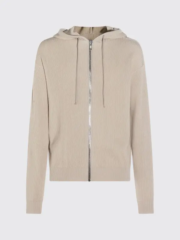Rick Owens Wool Hooded Cardigan - Beige