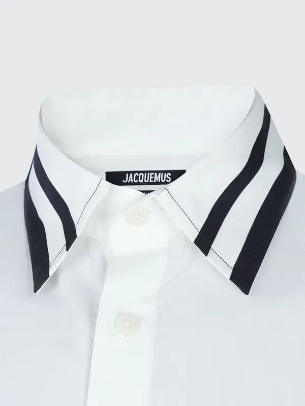 Jacquemus Cotton Shirt With Graphic Print - Blue 1