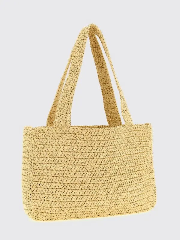Valentino Garavani Viva Superstar Crochet Raffia Bag - Beige