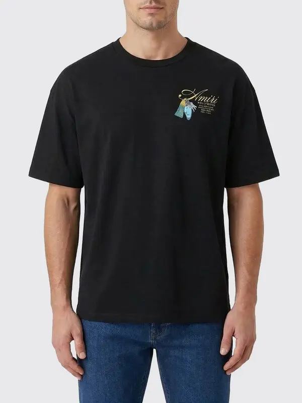 Amiri Cotton Crew Neck T-shirt With Logo