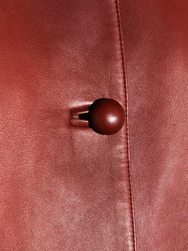 Chloé Nappa Leather Jacket - Brown