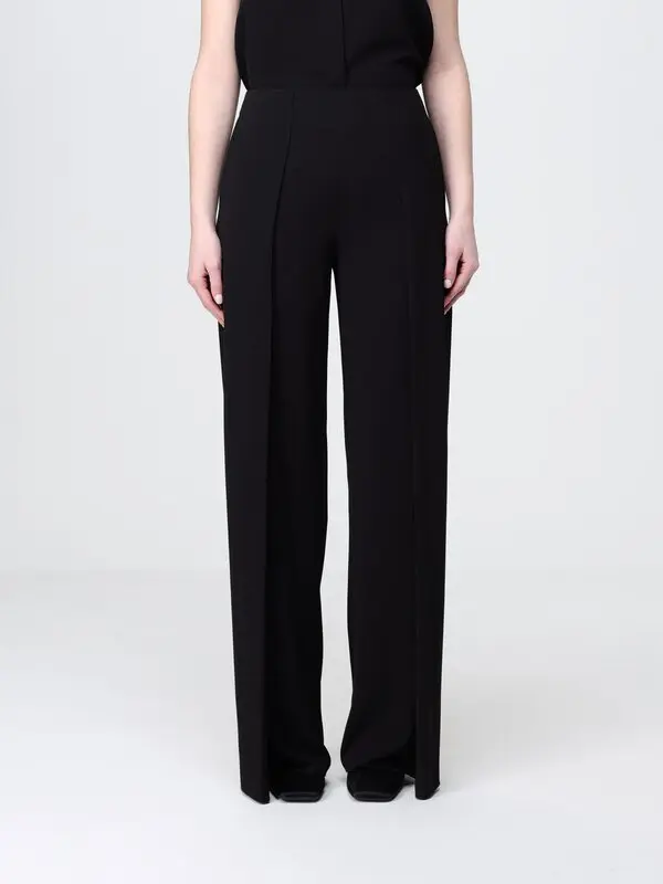 Emporio Armani Wide Leg Trousers - Black