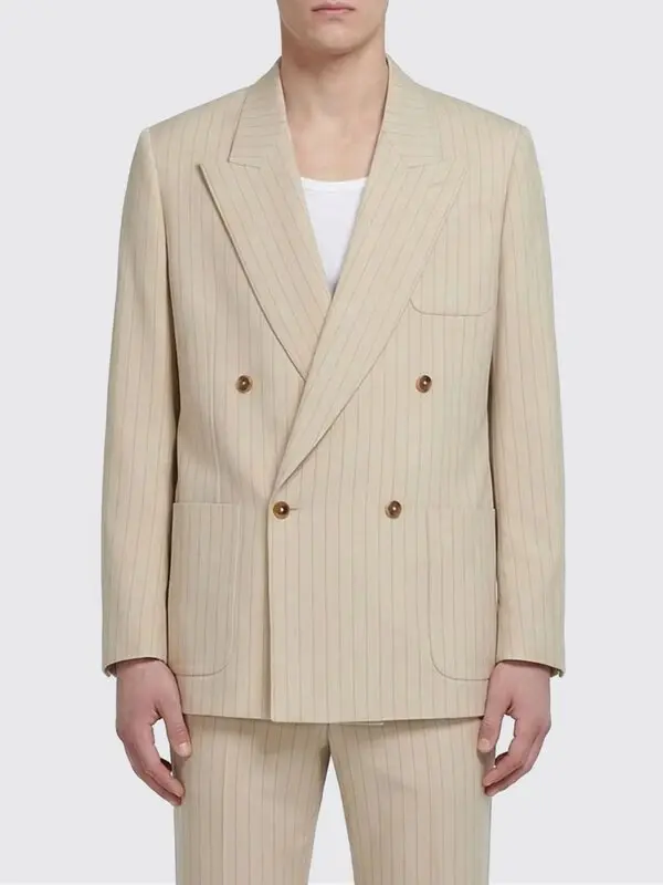 Amiri Double Breasted Blazer - Natural