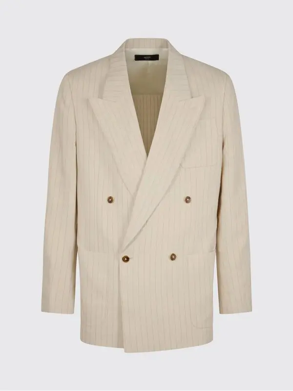 Amiri Double Breasted Blazer - Natural