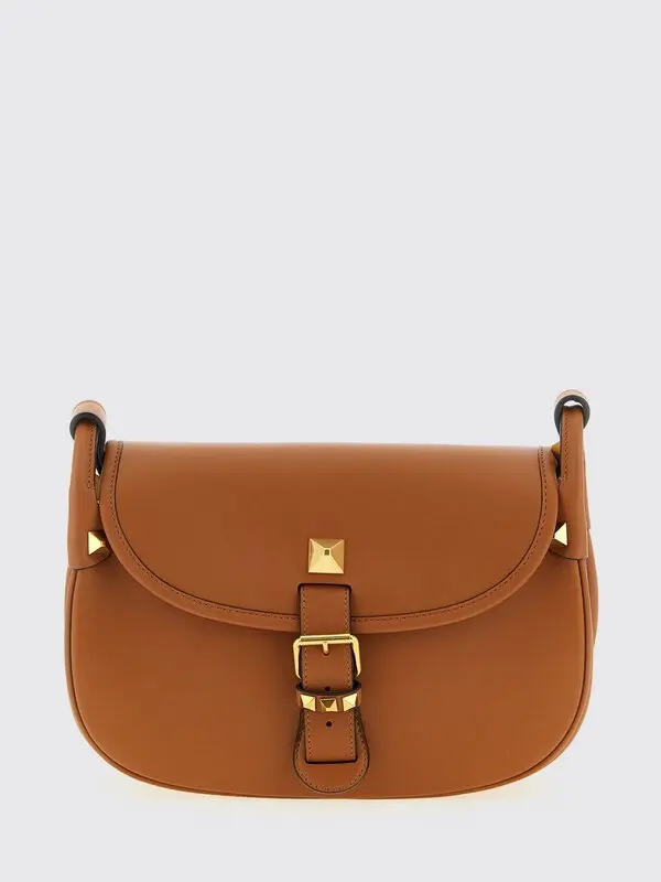 Valentino Garavani Rockstud Flaneuse Bag - Brown