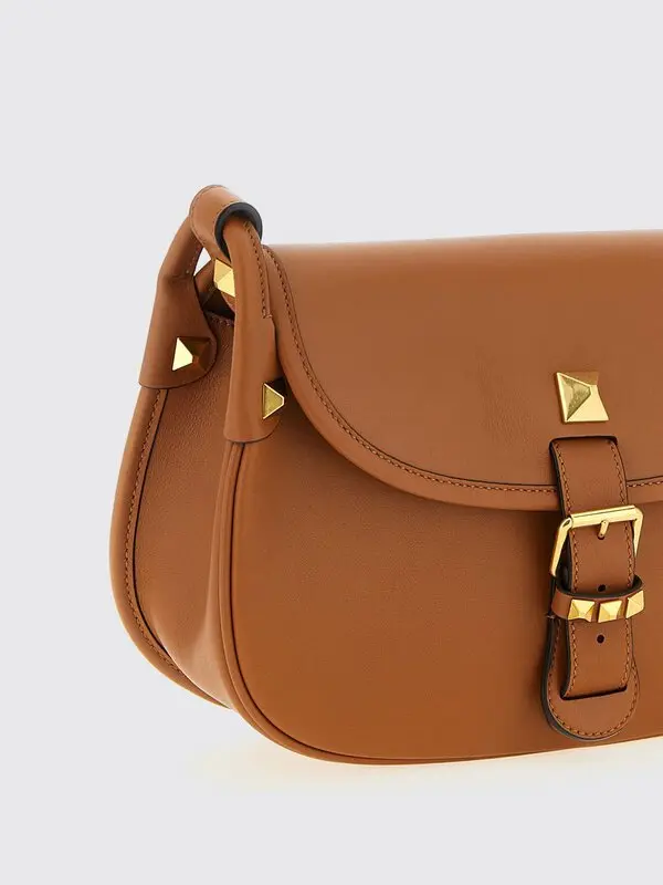Valentino Garavani Rockstud Flaneuse Bag - Brown