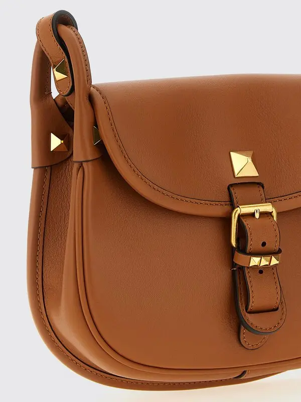 Valentino Garavani Rockstud Flaneuse Bag - Brown