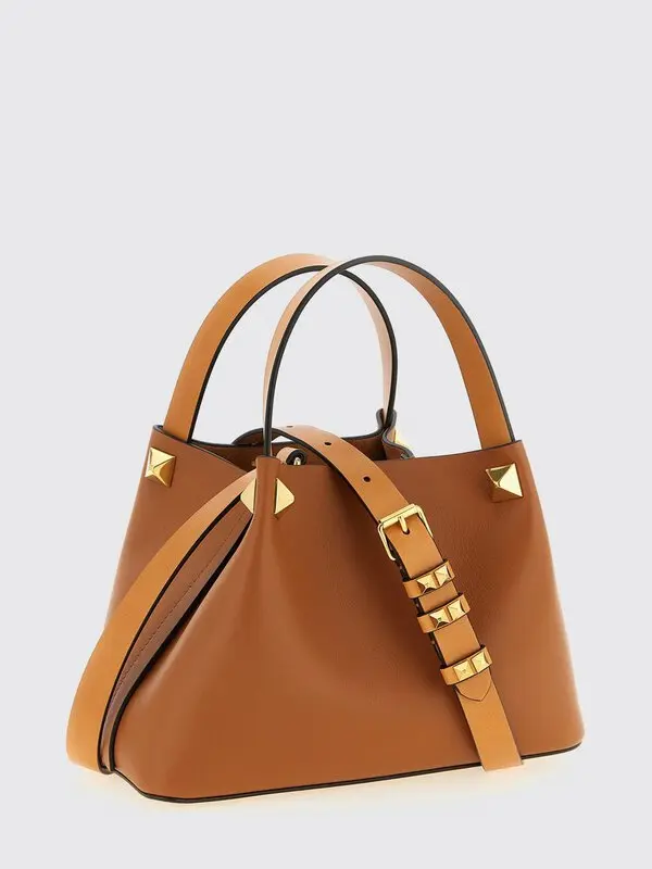 Valentino Garavani Vlogo Signature Leather Bag - Brown