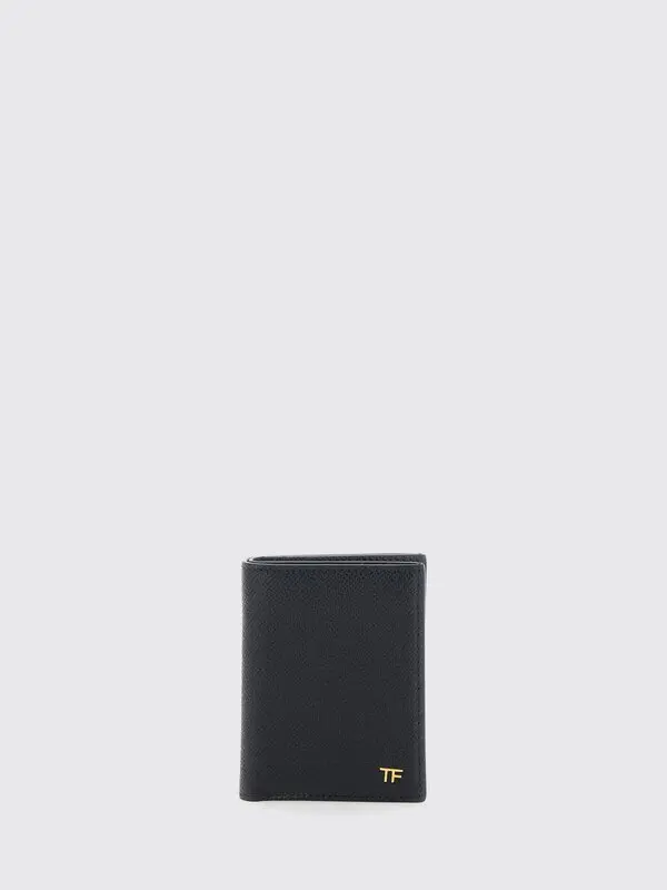 TOM FORD All-over Monogram Leather Bifold Wallet With Card Slots - Black