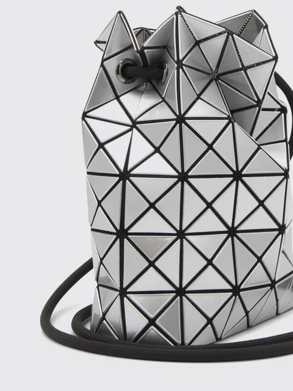 Issey Miyake Wring Bucket Bag In Pvc And Nylon - Silver