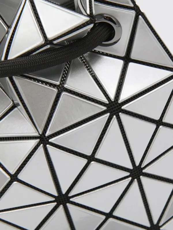 Issey Miyake Wring Bucket Bag In Pvc And Nylon - Silver