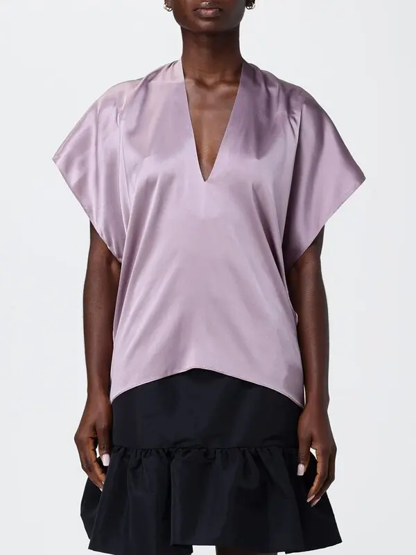Nina Ricci Silk V-neck Blouse