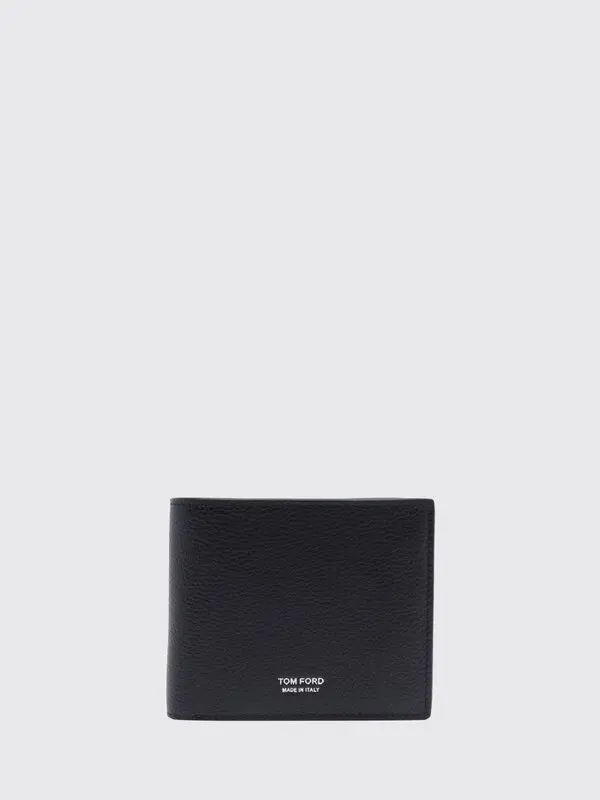 TOM FORD Hammered Leather Wallet - Black