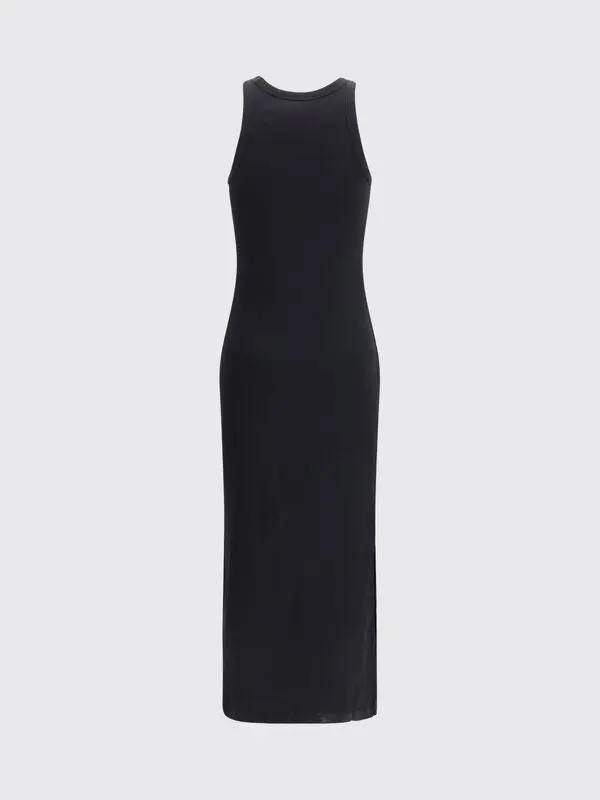 Maison Kitsuné Sleeveless Ribbed Midi Dress