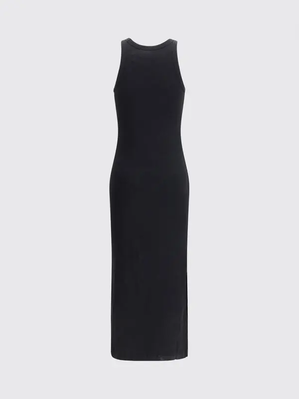 Maison Kitsuné Sleeveless Ribbed Midi Dress - Black