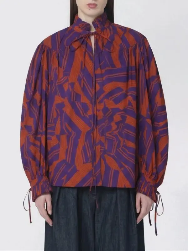 Dries Van Noten Printed Blouse - Orange