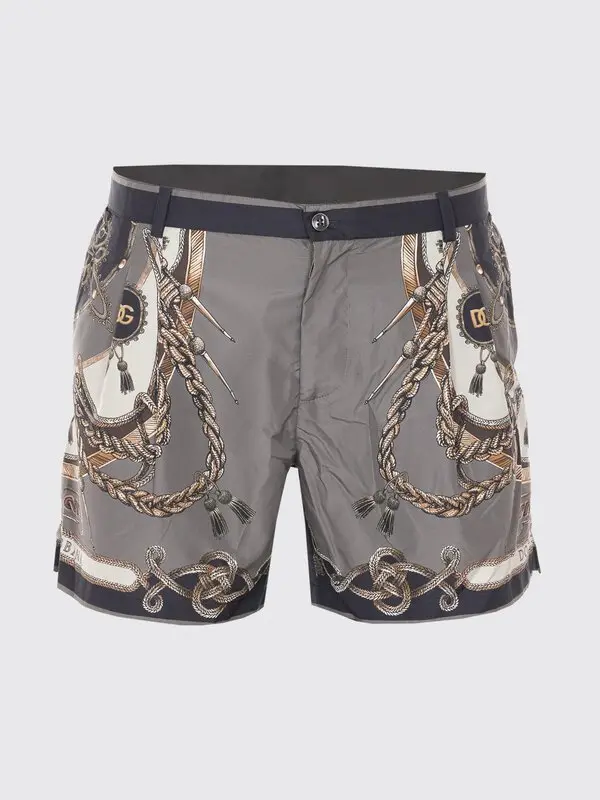 Dolce & Gabbana Printed Swimsuit - Grey