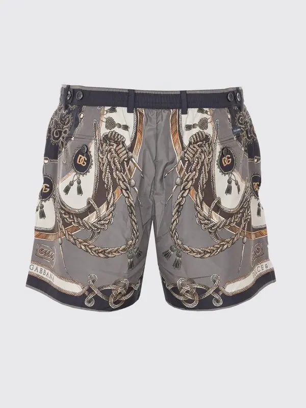 Dolce & Gabbana Printed Swimsuit - Grey