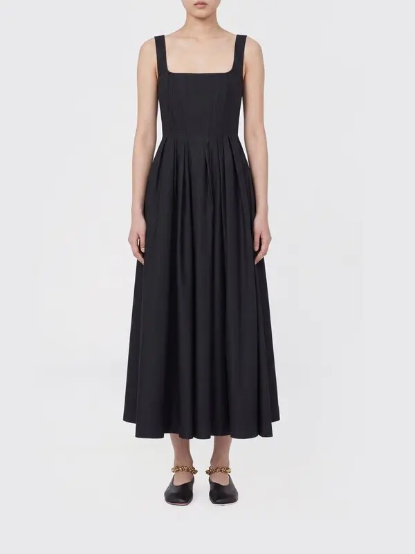 Sportmax Cotton Midi Dress - Black