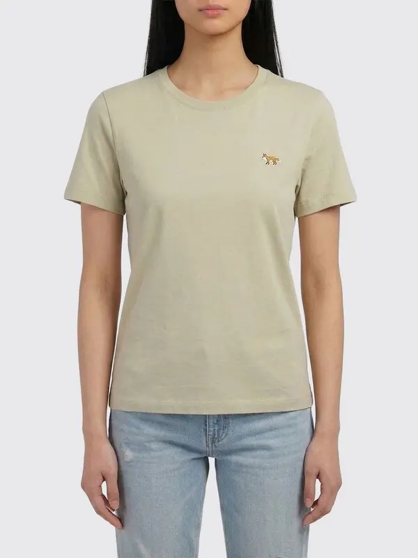 Maison Kitsuné Embroidered Fox T-shirt - Green