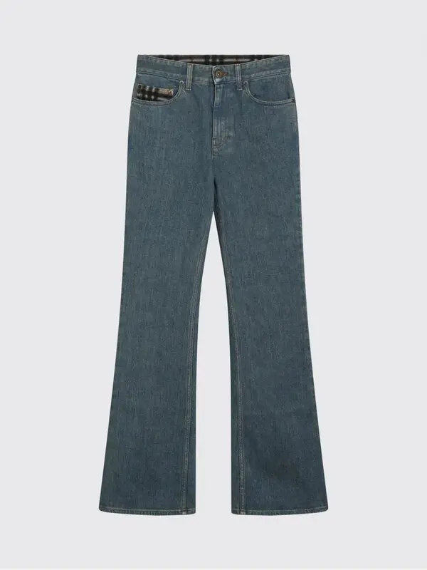 Burberry Flared Stretch Denim Jeans - Blue