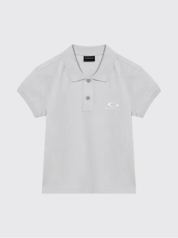 Balenciaga Cropped Polo Shirt - White