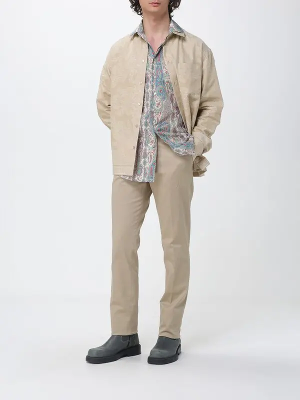 Etro Cotton Shirt With Paisley Print - Multicolor