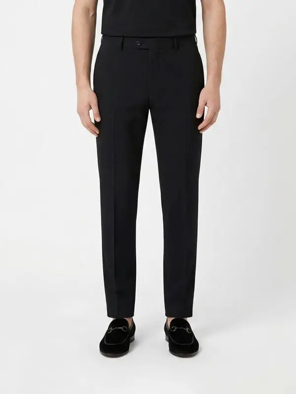 Incotex Tailored Trousers In Gabardine - Black