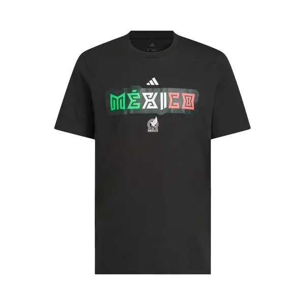 Adidas World Cup 26 Mexico Home Graphic Tee - Black