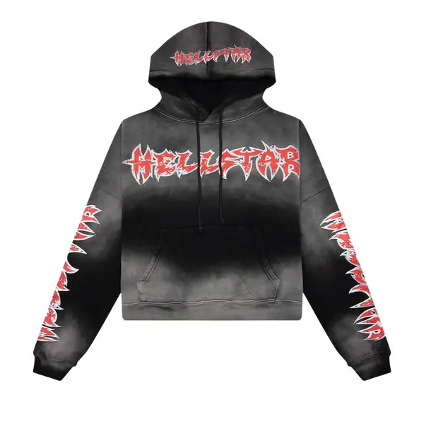 HELLSTAR Stars Shine Graffiti Hoodie