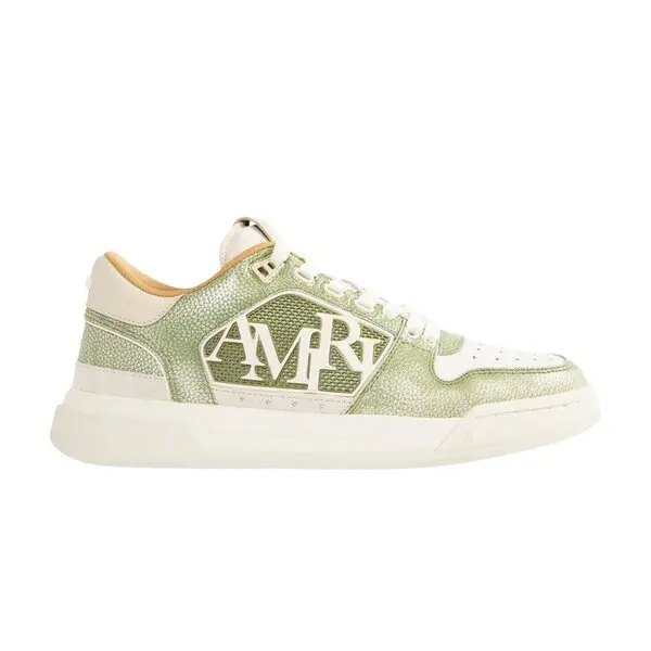 Amiri Pebbled Classic Low Top Sneakers - Green