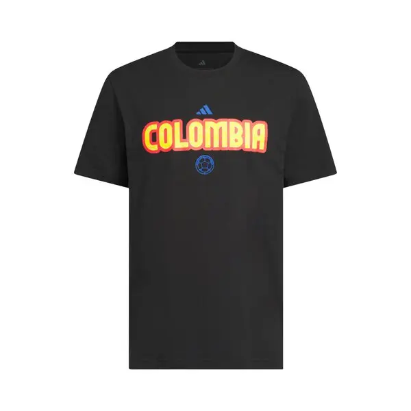 Adidas World Cup 26 Colombia Home Graphic Tee - Black